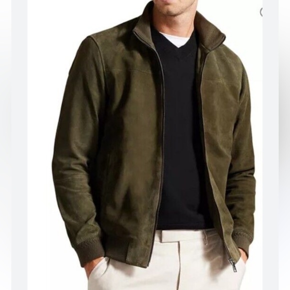 Ted Baker | Jackets & Coats | Ted Baker Suede Bomber Jacket | Poshmark